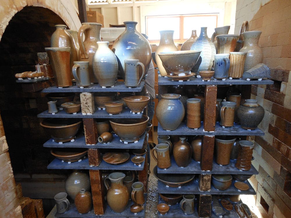 Unloaded the salt kiln today — nice firing! | Nan Rothwell Pottery