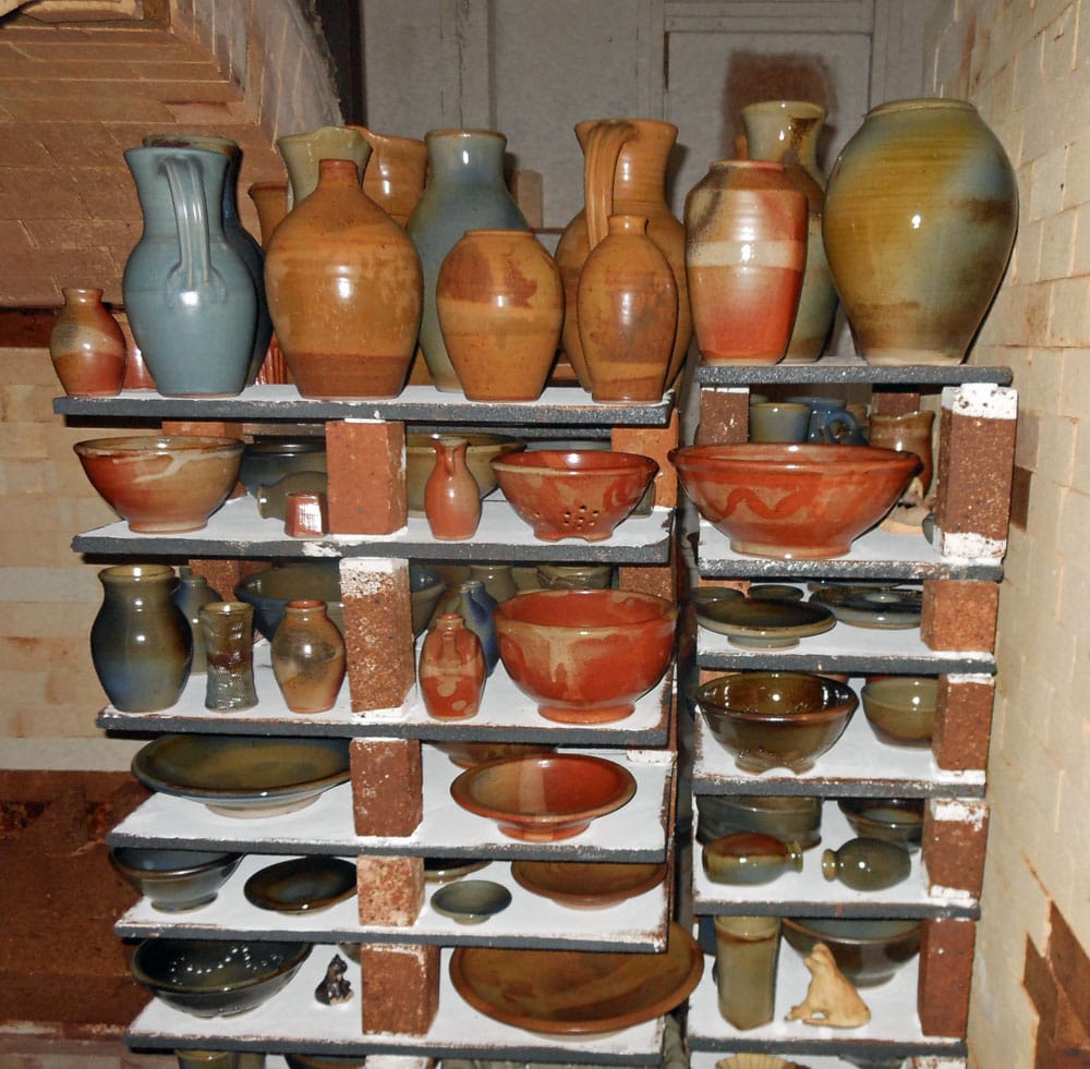 Today’s stoneware firing | Nan Rothwell Pottery